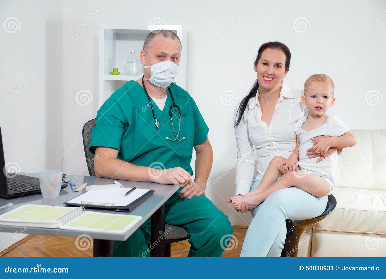 Baby Being Checked by a Doctor Stock Image - Image of doctor, female ...