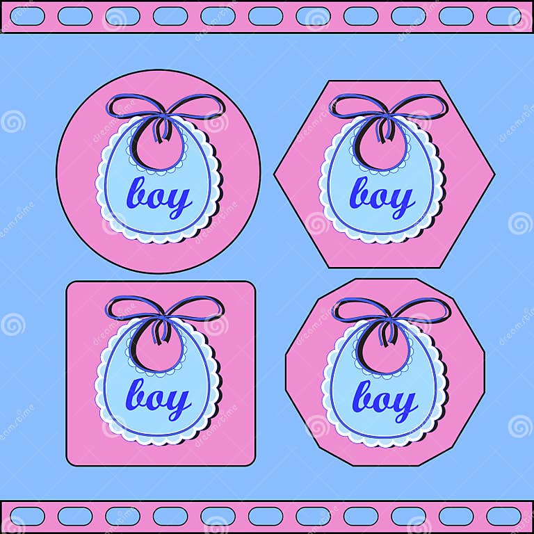 Baby bib for boy stock vector. Illustration of blank - 67421102