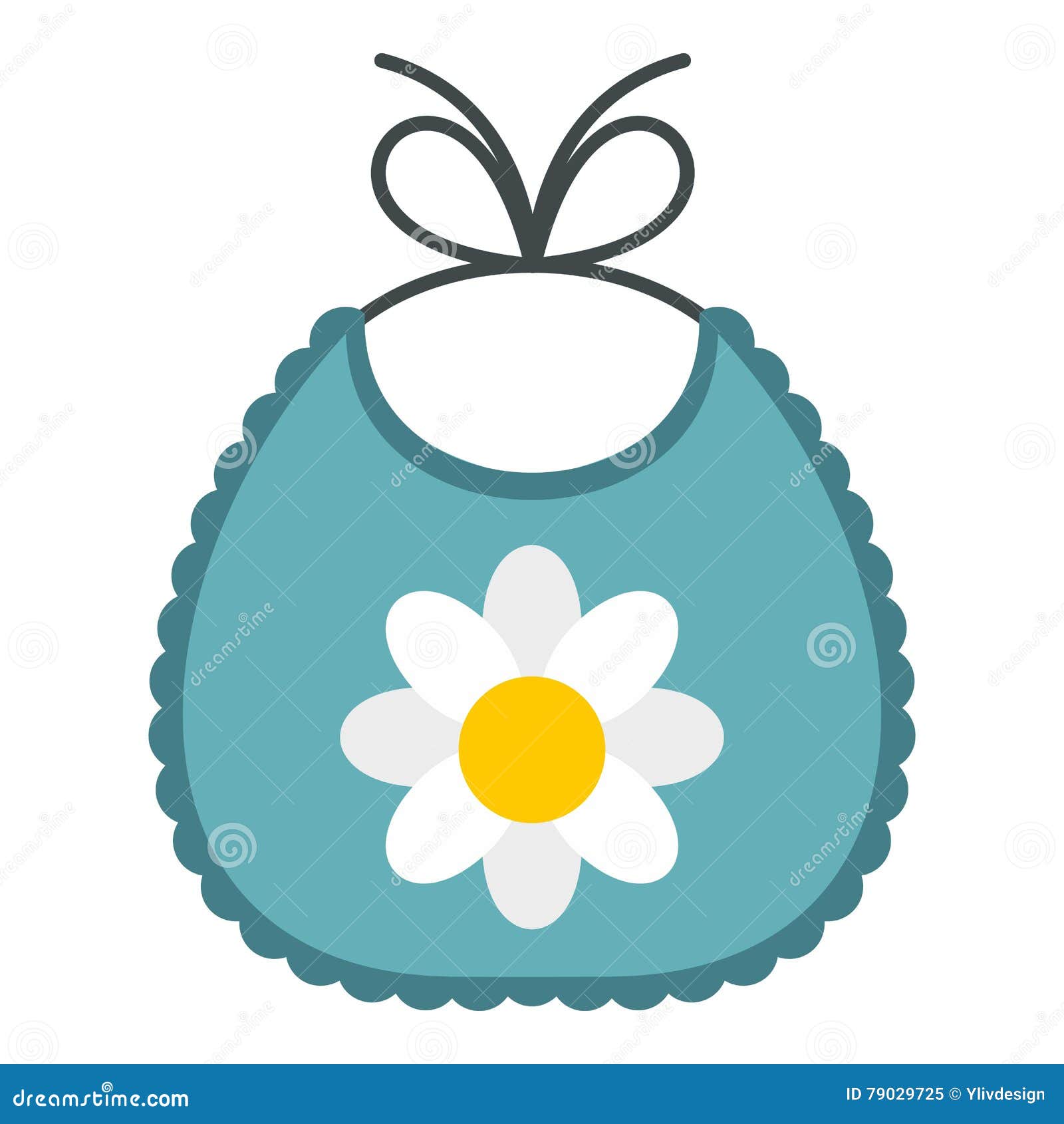 Baby bib icon, flat style stock vector. Illustration of little - 79029725 Baby bib icon, flat style stock vector. Illustration of little - 79029725