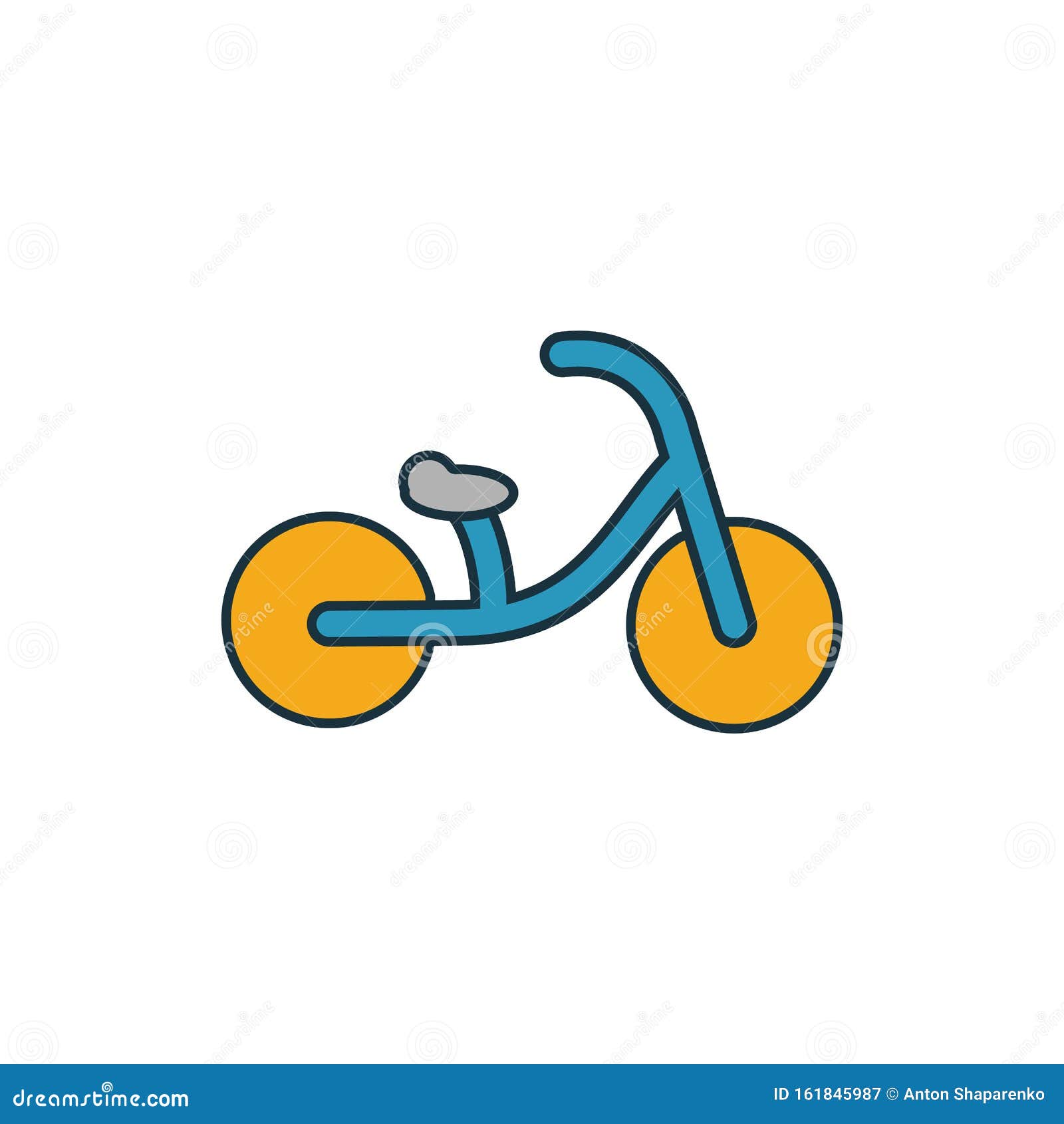 Baby Bike Icon Outline Style. Creative Thin Design from Baby Things ...