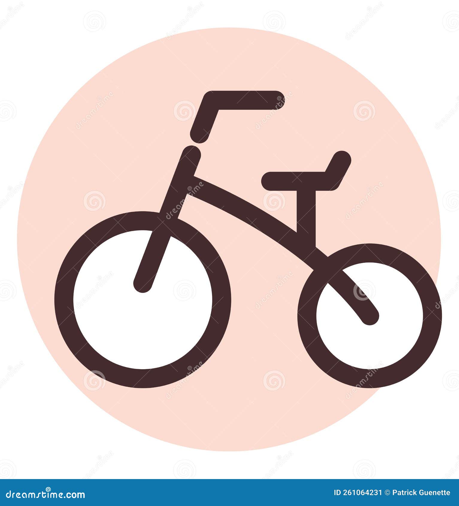 Baby bike, icon stock vector. Illustration of recreation - 261064231