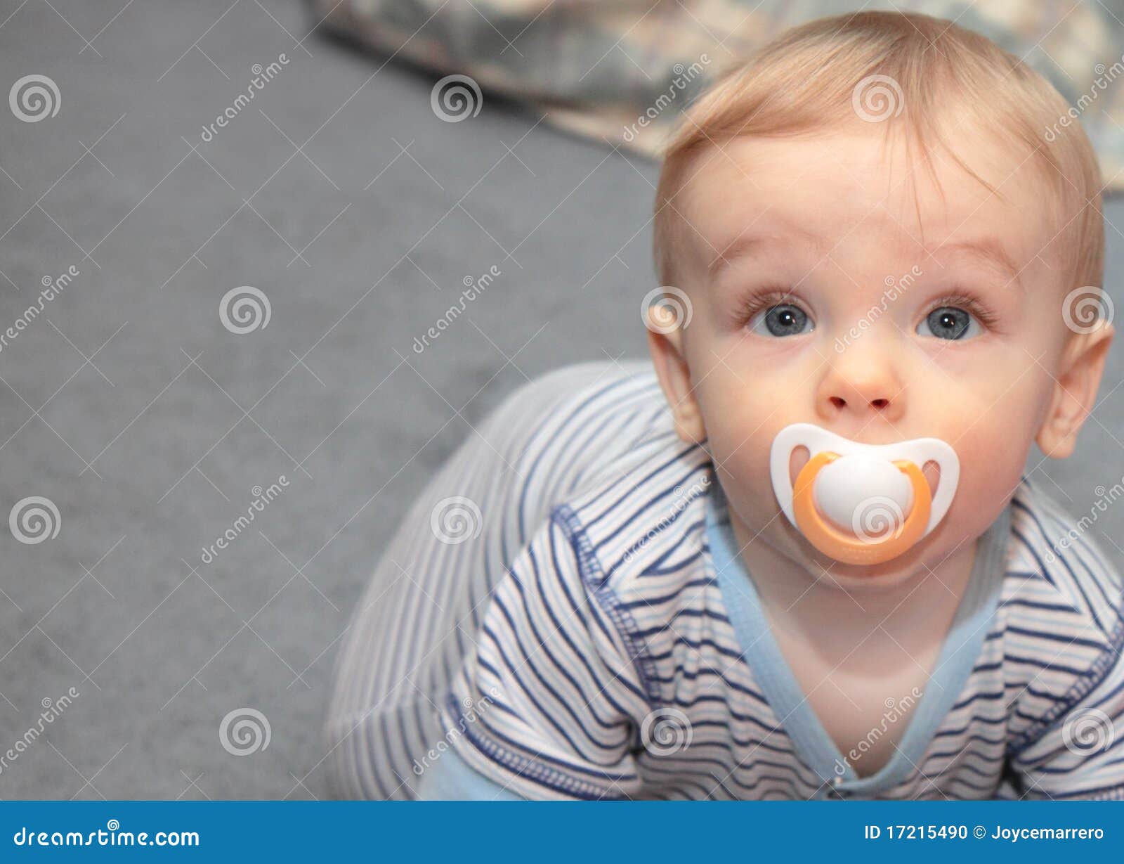 Baby and Binky stock photo. Image of expression, alert - 17215490