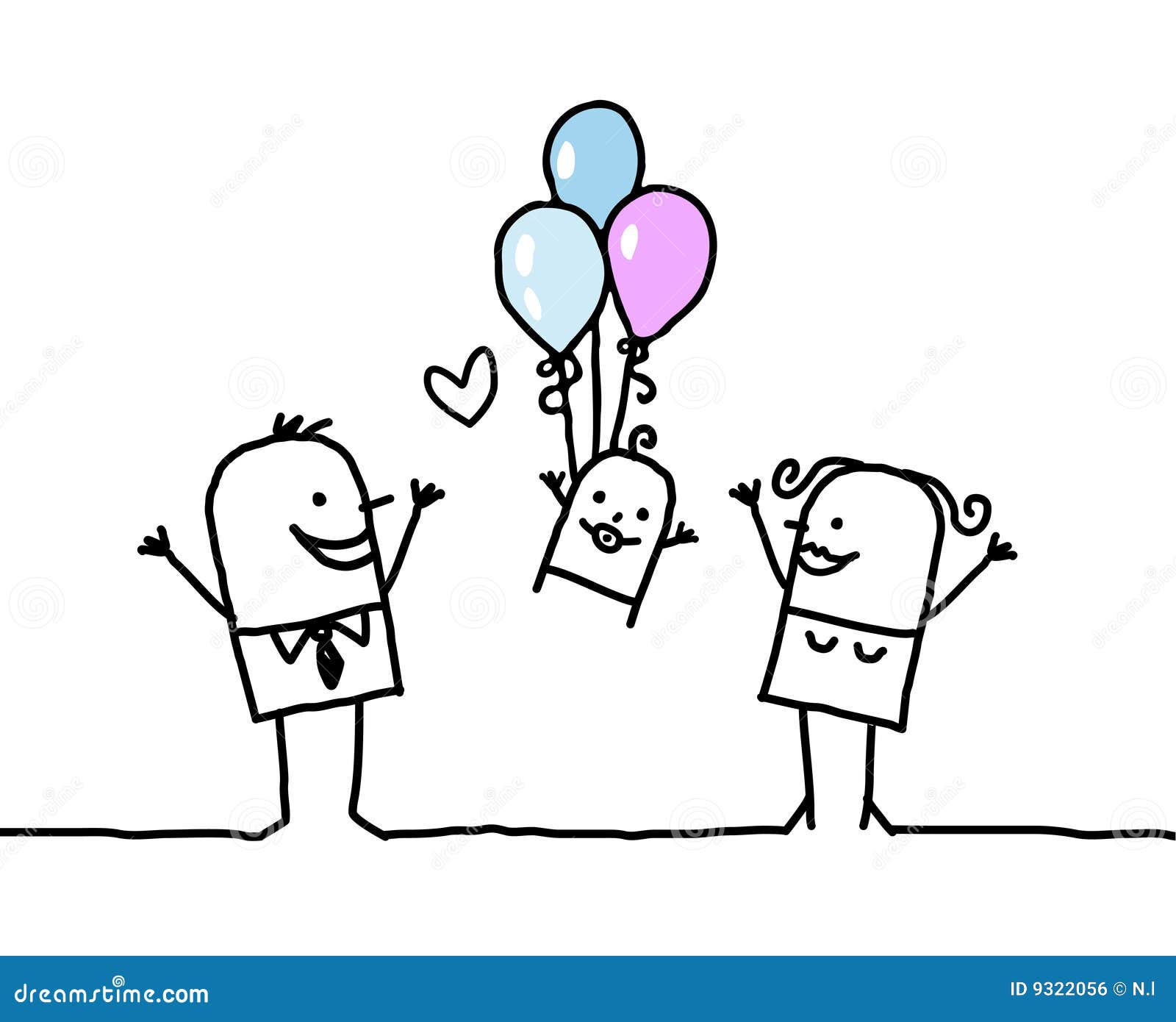 Baby birth stock vector. Illustration of sketch, cartoon - 9322056