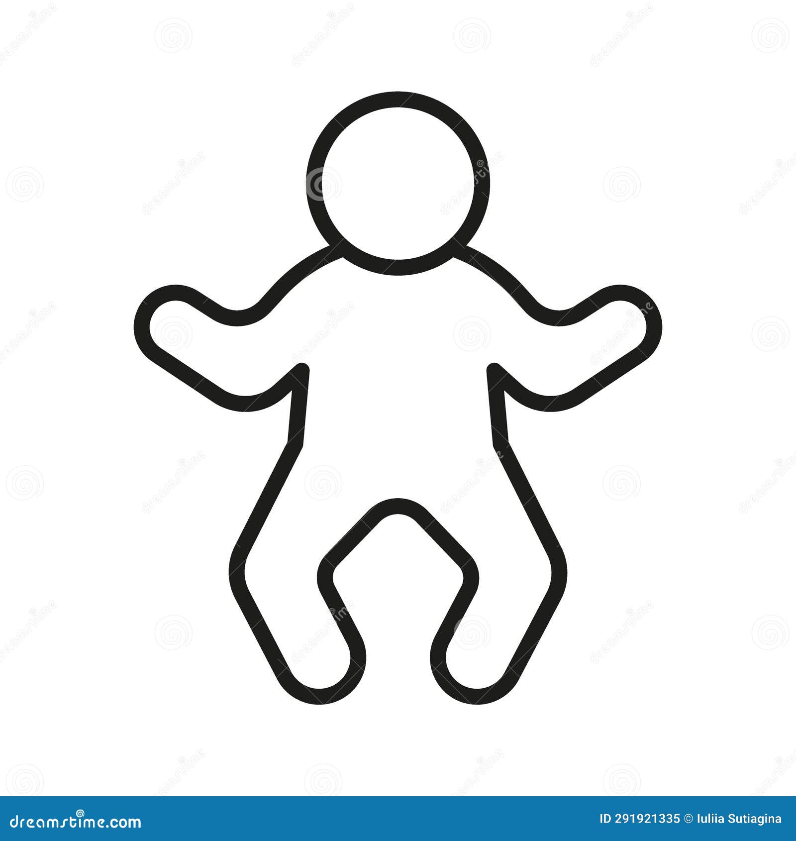 Baby, Birth Child, Line Icon. Vector Illustration Stock Illustration ...