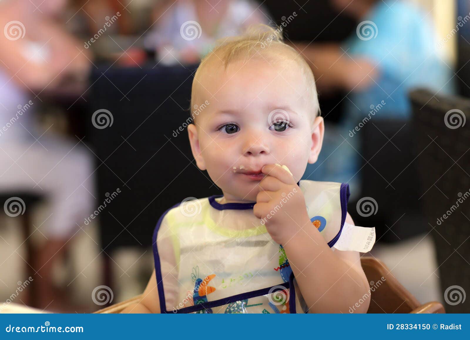 Baby biting banana stock photo. Image of child, childhood - 28334150