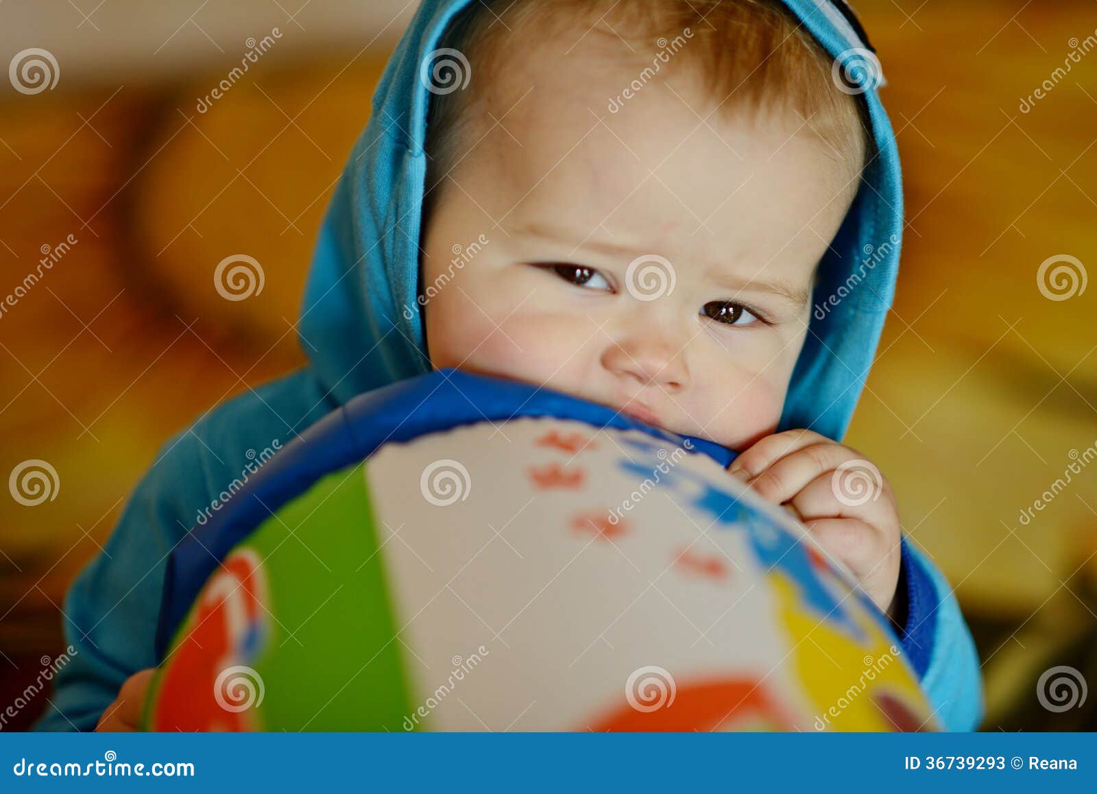 Baby biting toy stock image. Image of laugh, childhood - 36739293