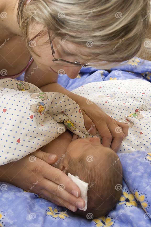 Baby with bleeding hurt stock photo. Image of boom, blood - 11776756