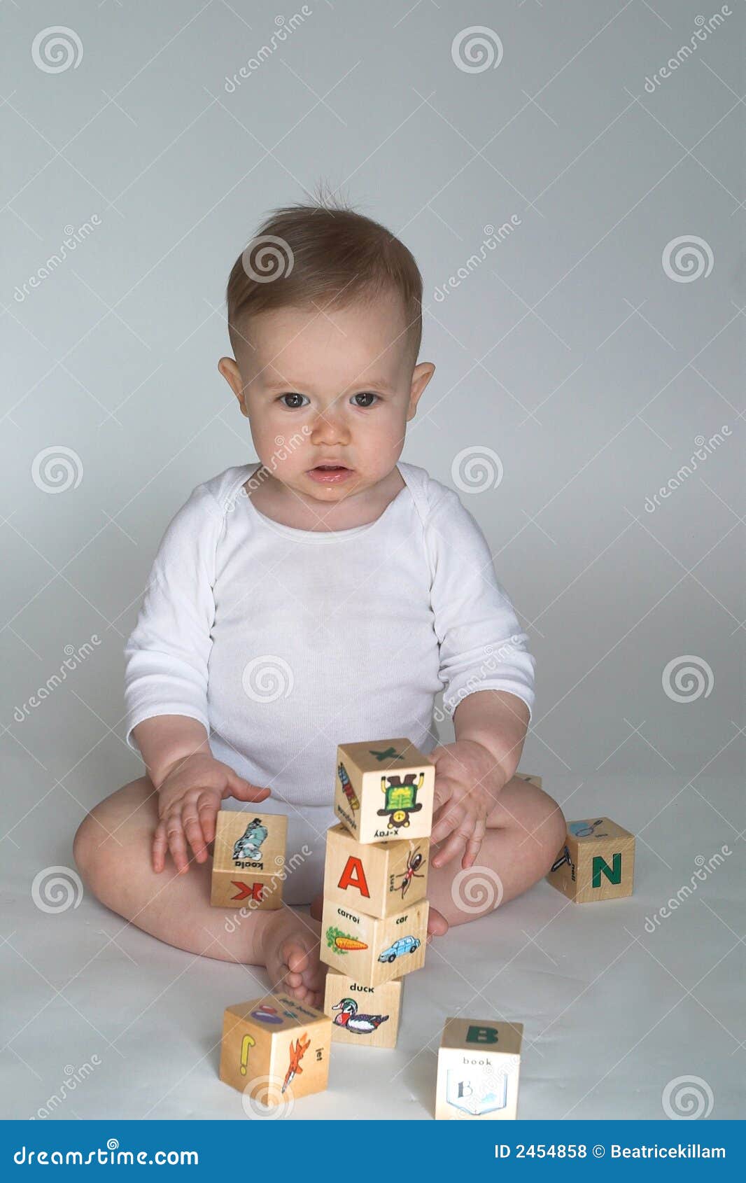 Baby Blocks stock photo. Image of building, handsome, cute - 2454858