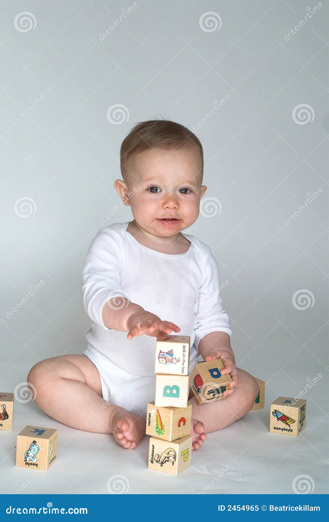 Baby Blocks stock image. Image of grinning, happy, baby - 2454965