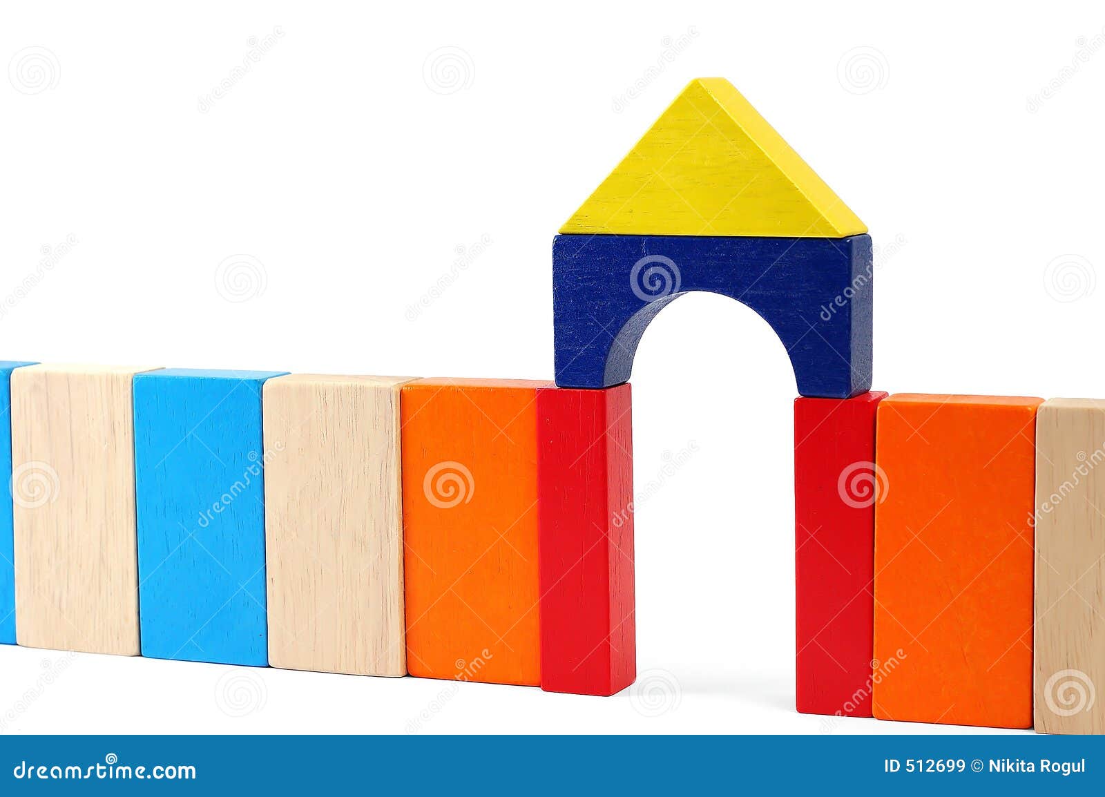 Baby blocks figure - Gate stock image. Image of development - 512699