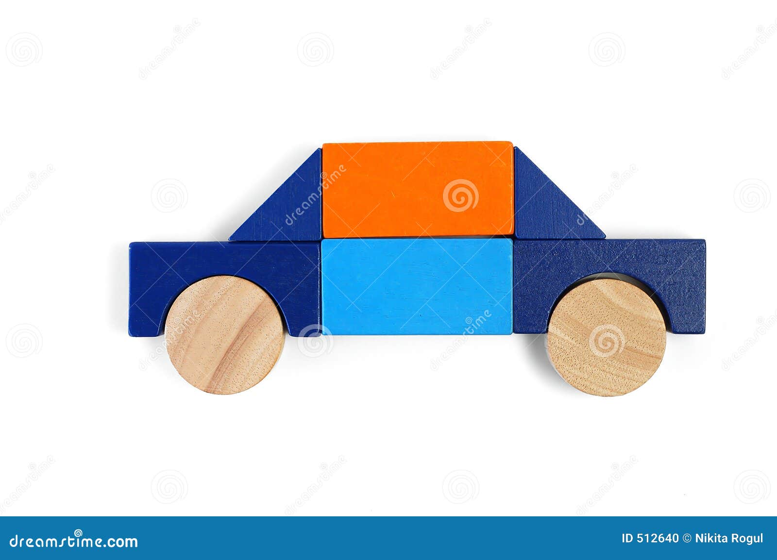Baby Blocks Figure - Private Car Stock Photo - Image: 512640