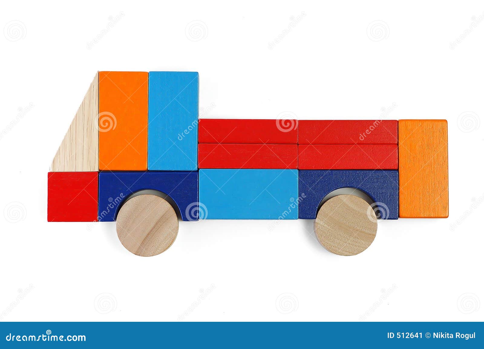 Baby blocks figure - truck stock image. Image of cube, rubric - 512641