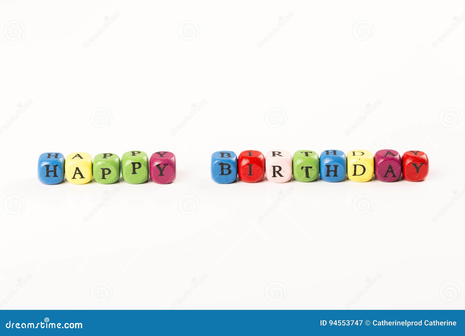 Baby Blocks Spelling the Words HAPPY BIRTHDAY Stock Image - Image of ...