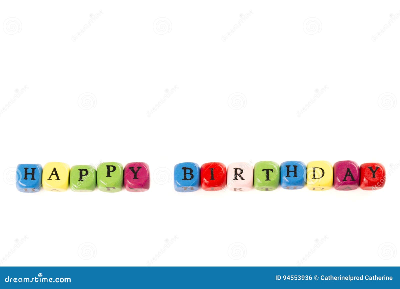 Baby Blocks Spelling the Words HAPPY BIRTHDAY Stock Photo - Image of ...