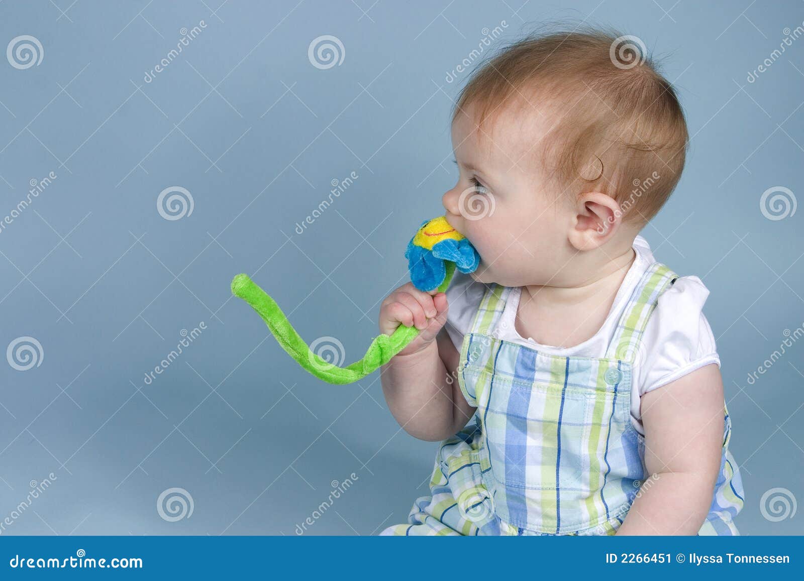 Baby on Blue stock image. Image of eyes, innocent, little - 2266451