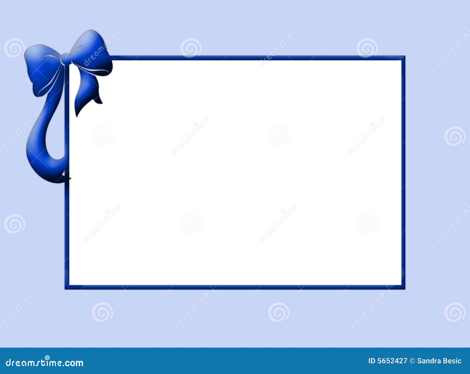 Baby Blue Ribbon Border