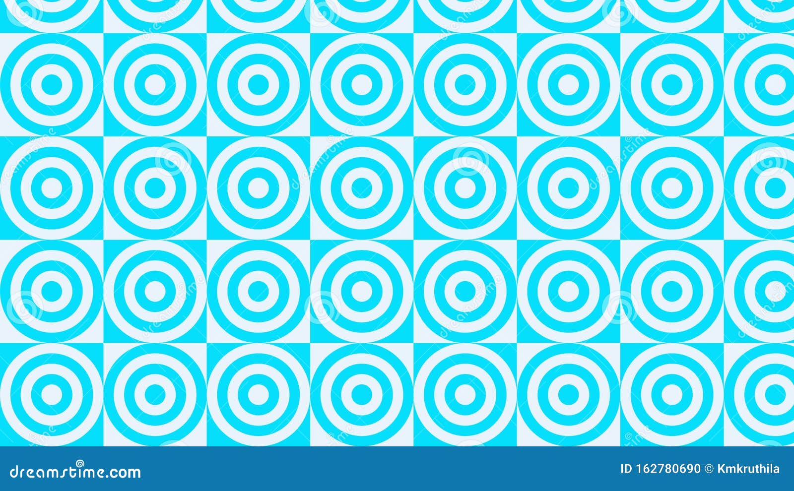 Baby Blue Concentric Circles Pattern Stock Vector - Illustration of ...