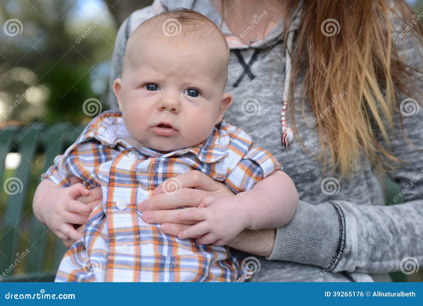 Baby with Blue Eyes and a Dazed Expression Stock Photo - Image of child ...