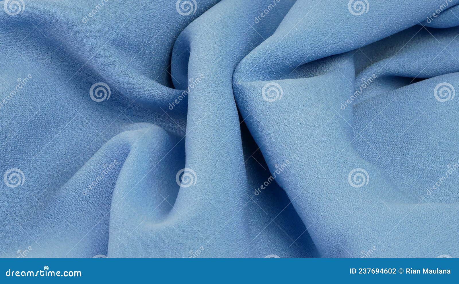 Baby Blue Fabric Texture, Wrinkled Fabric As a Background Stock Photo ...