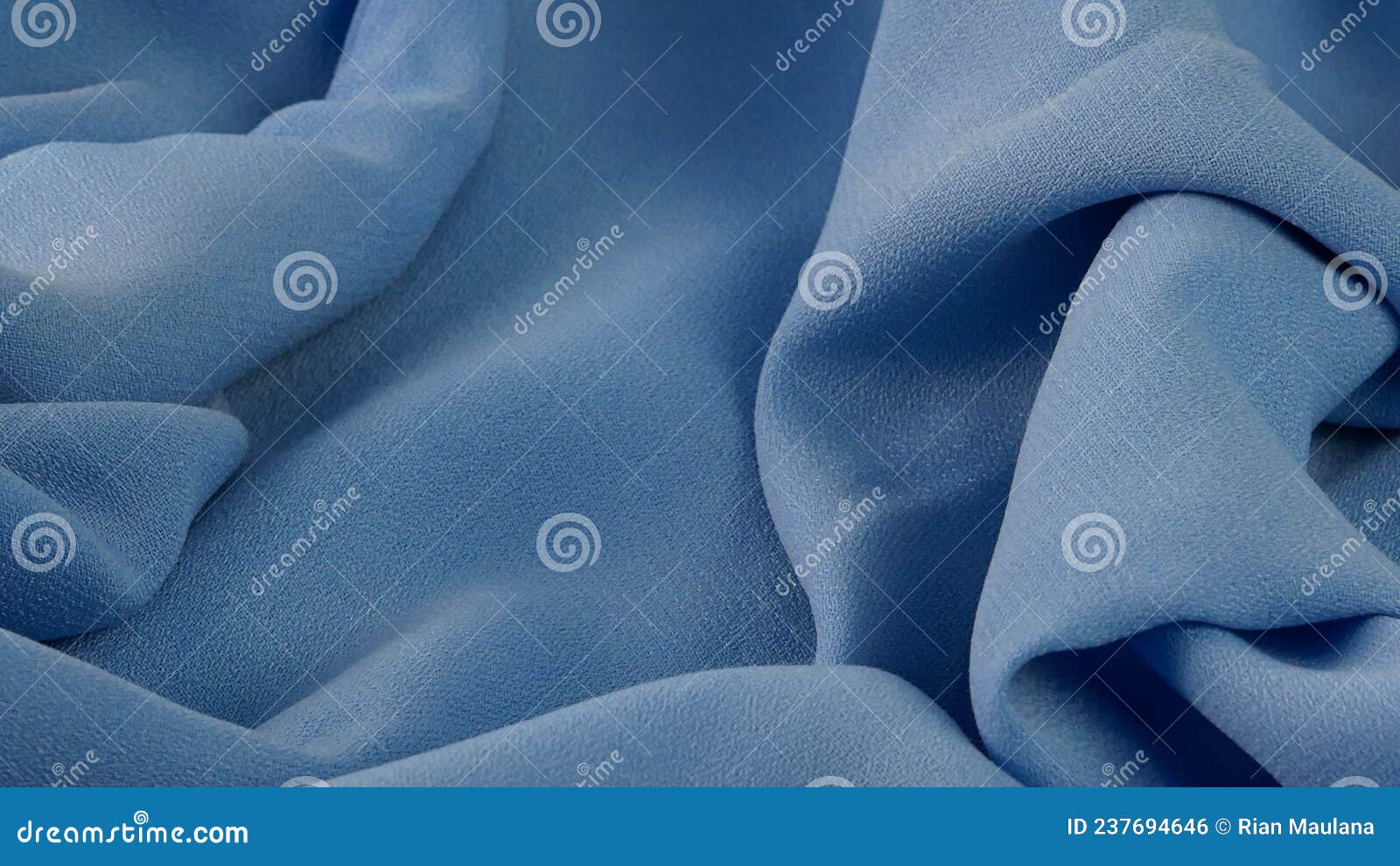 Baby Blue Fabric Texture, Wrinkled Fabric As a Background Stock Photo ...