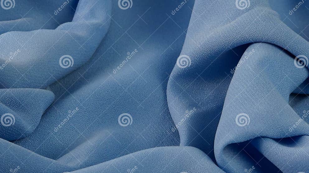 Baby Blue Fabric Texture, Wrinkled Fabric As a Background Stock Photo ...
