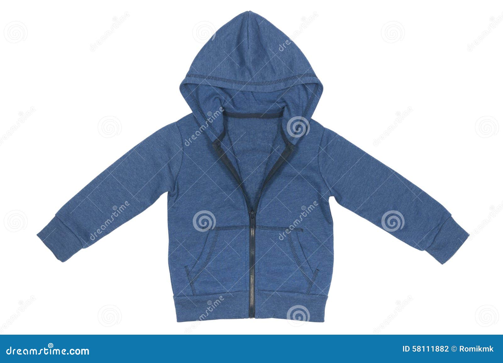 Baby Blue Jacket with a Hood Stock Photo - Image of white, jacket: 58111882