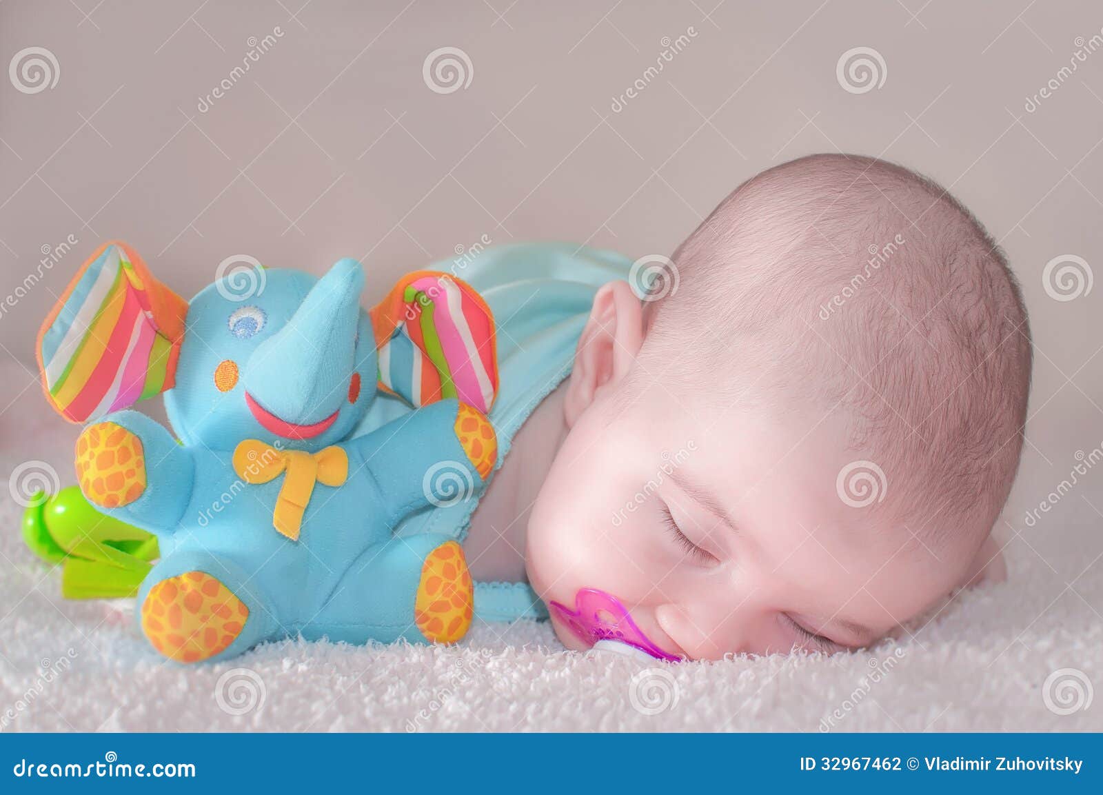 Baby in blue stock photo. Image of small, caucasian, blue - 32967462