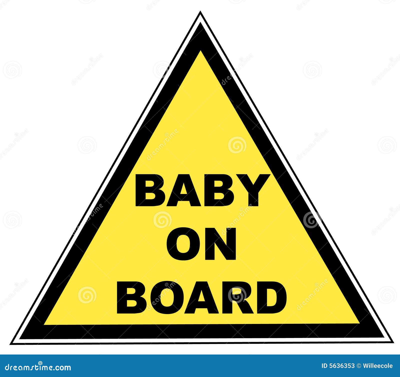 Baby on board sign stock vector. Illustration of recommendation - 5636353
