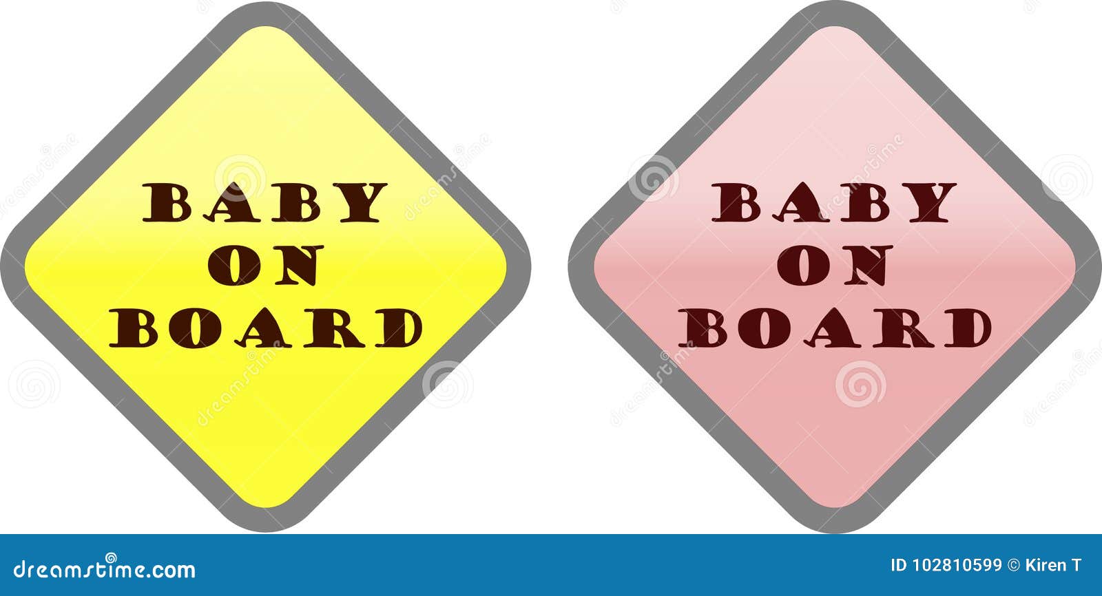 BABY on BOARD SIGN stock illustration. Illustration of vehicle - 102810599