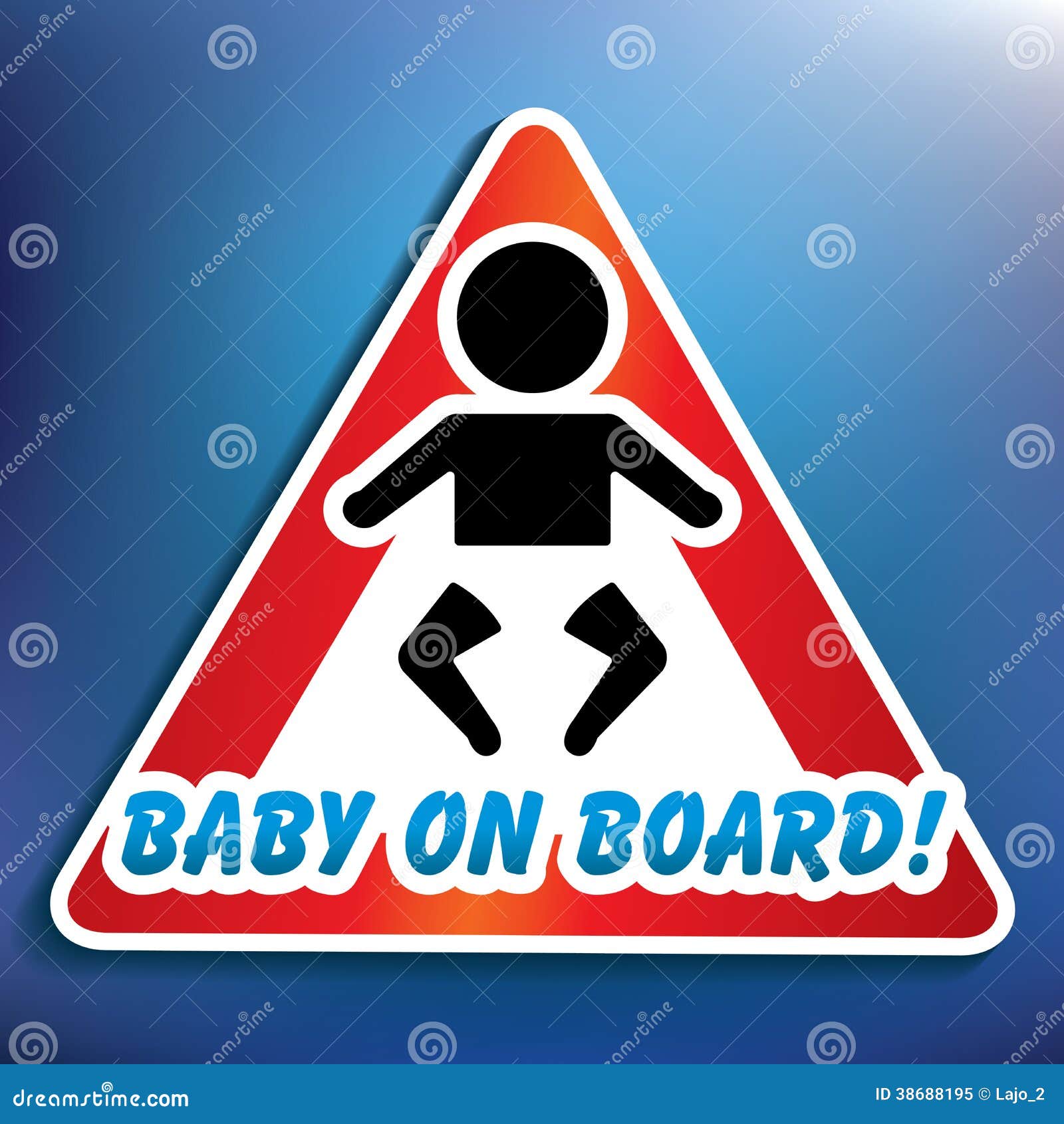 Baby on board sticker stock vector. Illustration of elements - 38688195
