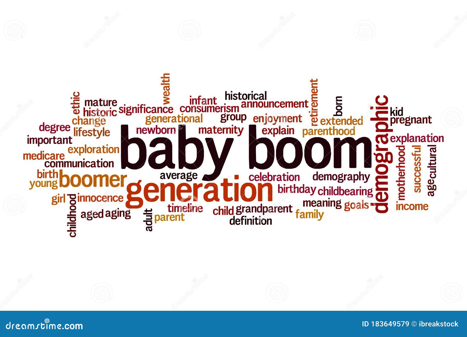 Baby boom concept stock illustration. Illustration of demographic ...