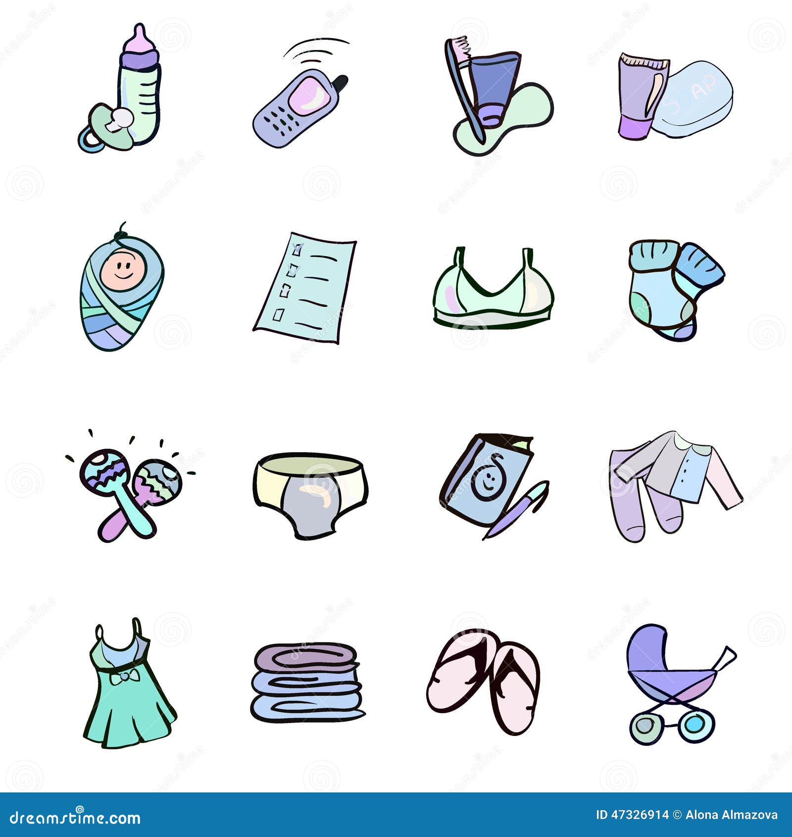 Baby born icon stock vector. Illustration of cute, vector - 47326914