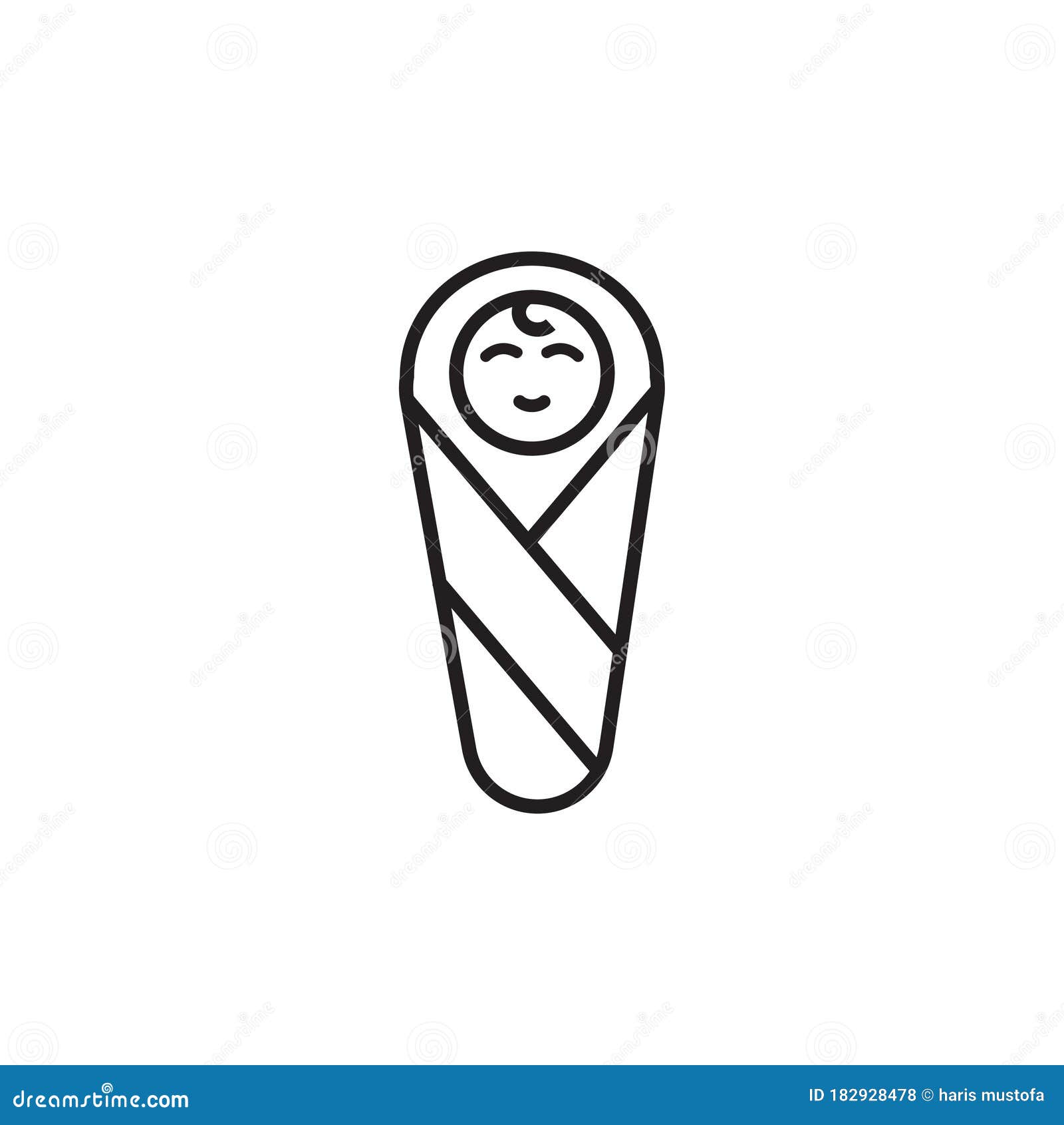 Baby Born Icon Design Template Vector Isolated Stock Illustration ...