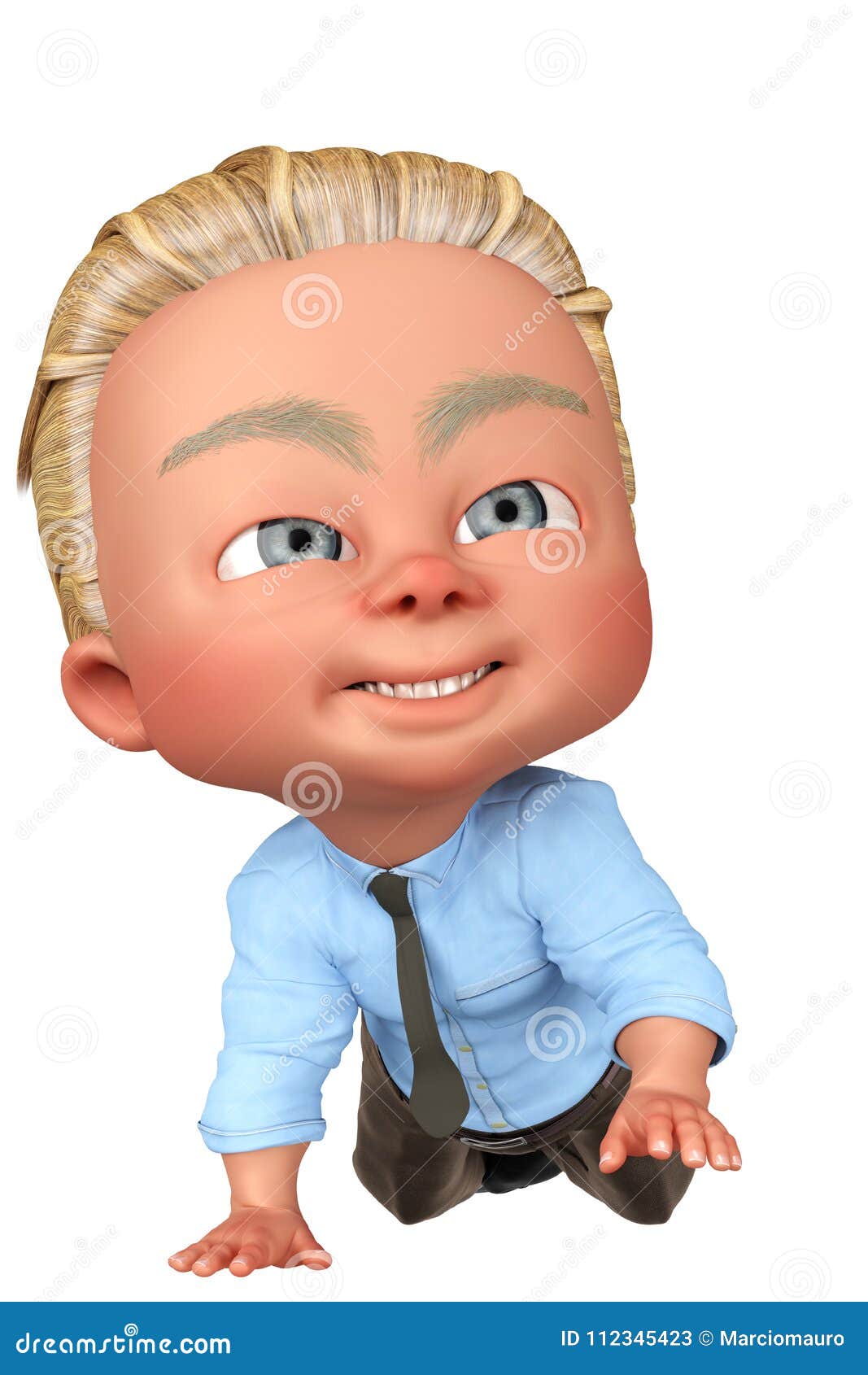 Baby Boss Come on Give a Hug Stock Illustration - Illustration of ...