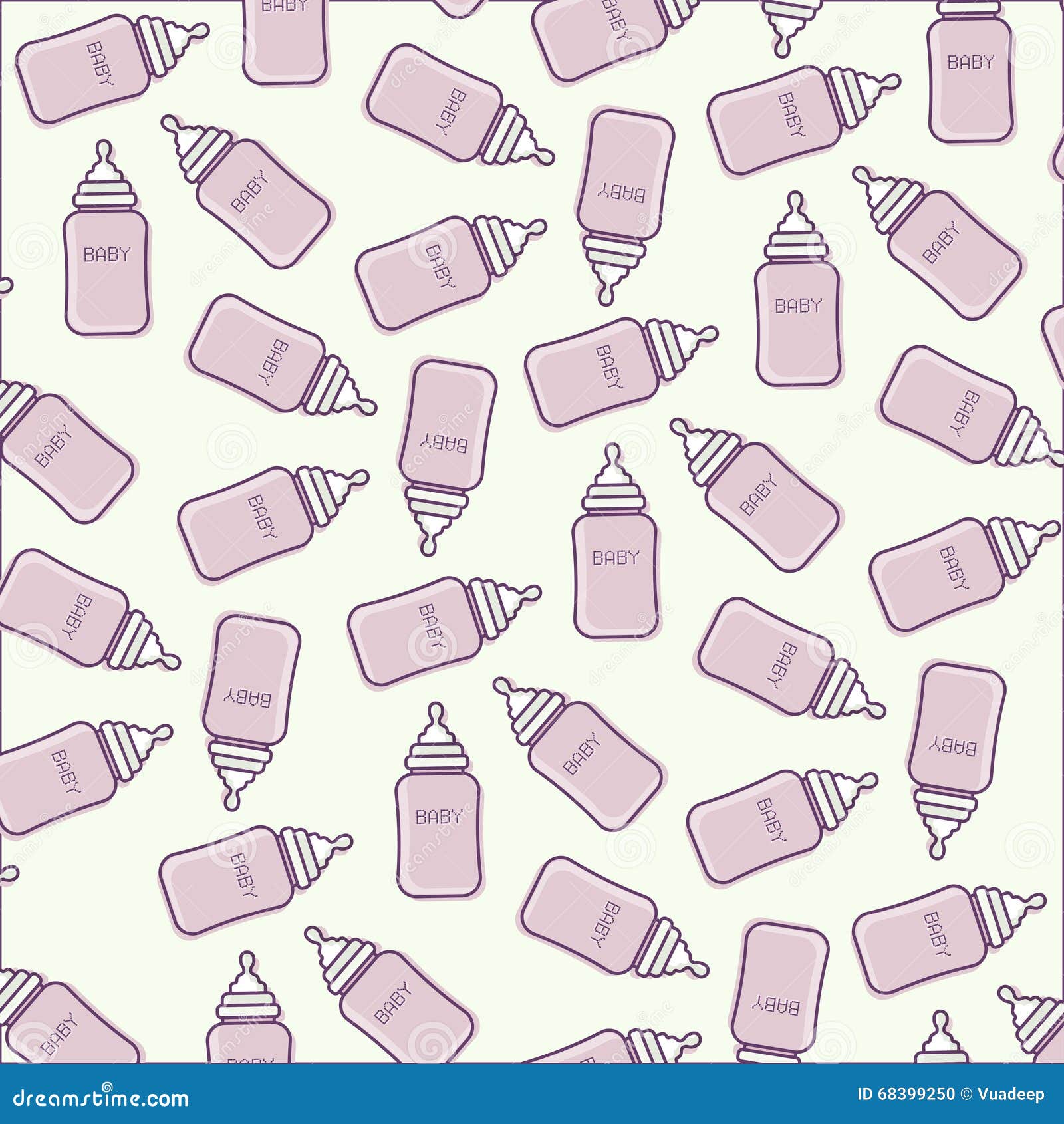 Baby bottle stock vector. Illustration of liquid, geometric - 68399250