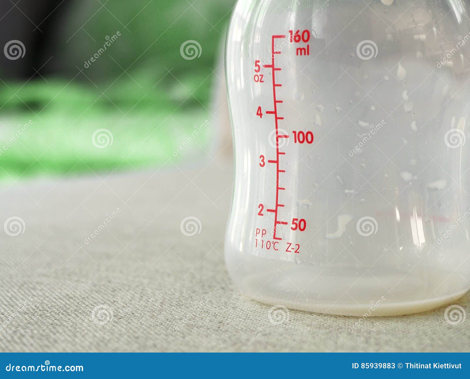 Baby Bottle with Empty of Milk. Stock Image - Image of babyfood, milk ...