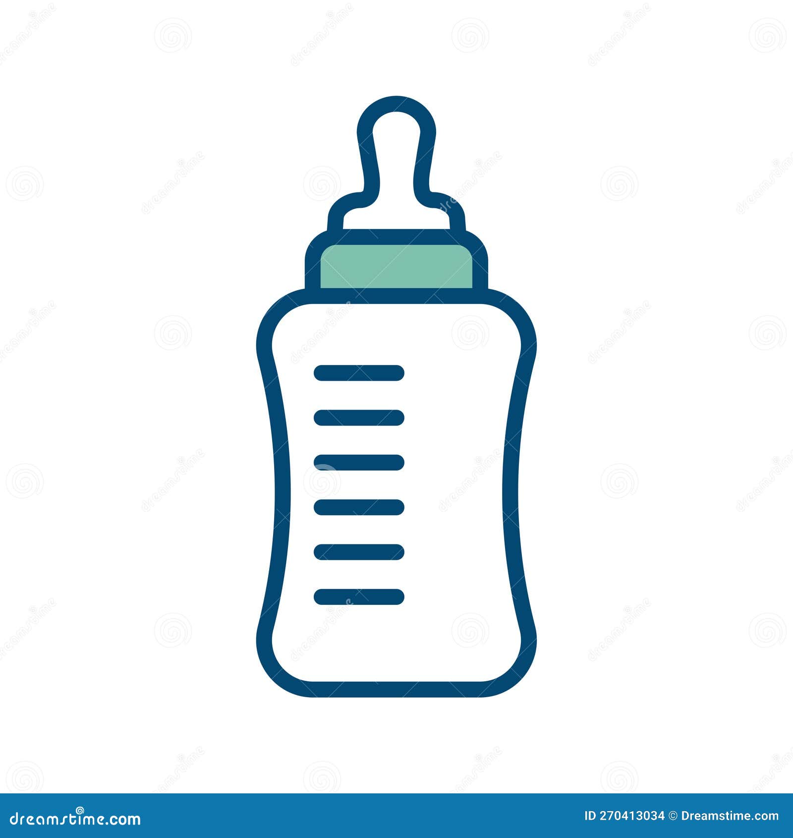 Baby Bottle Icon Vector Design Template in White Background Stock ...