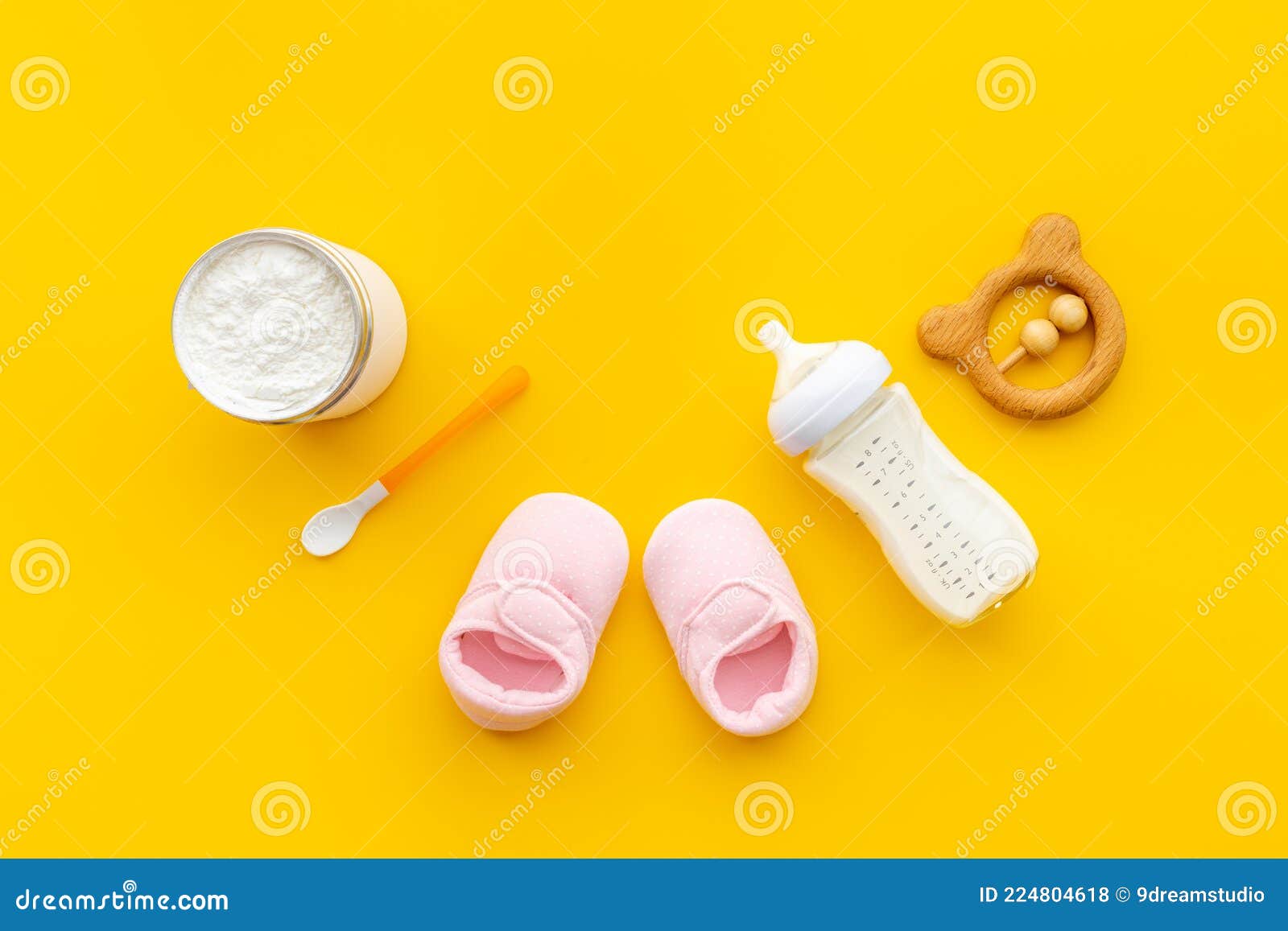 Baby Bottle of Milk for Feeding with Milk Formula Stock Photo - Image ...