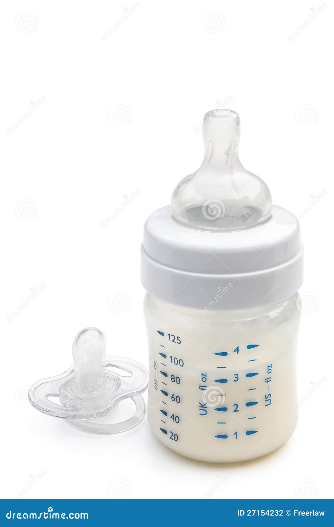 Baby bottle and pacifier stock photo. Image of healthy - 27154232