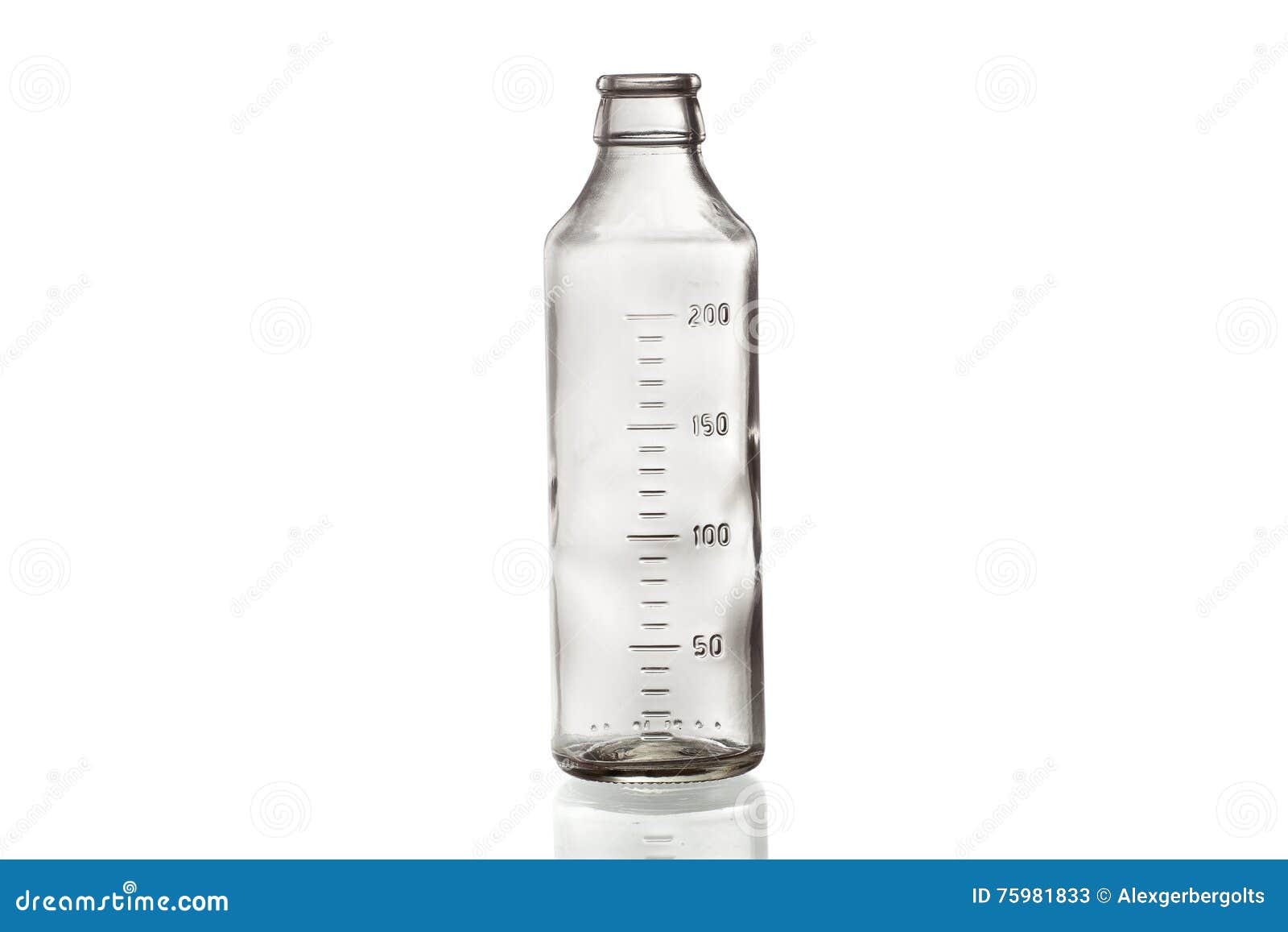 Baby Bottle with Scale Isolated on White Stock Image - Image of scale ...