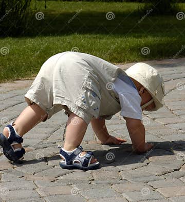 Baby Boy stock photo. Image of stumble, kindergarten, summer - 157640