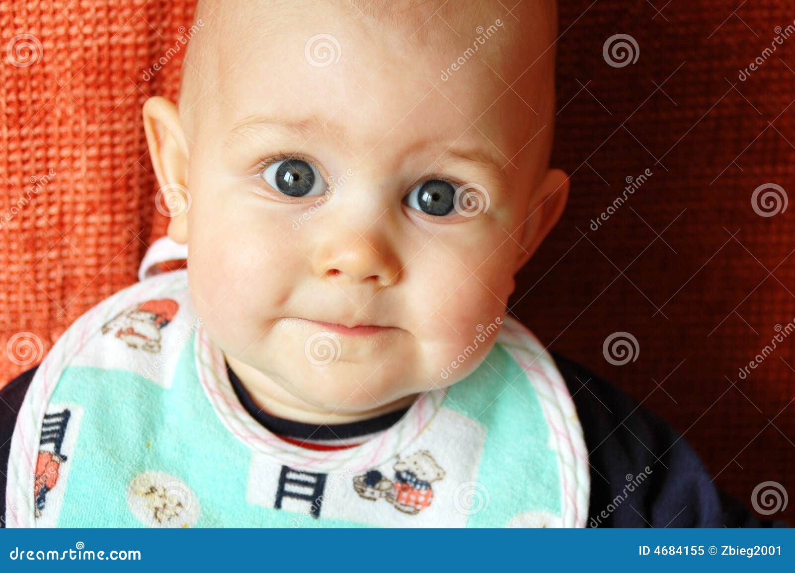 Baby boy stock image. Image of thinking, pure, baby, frown - 4684155