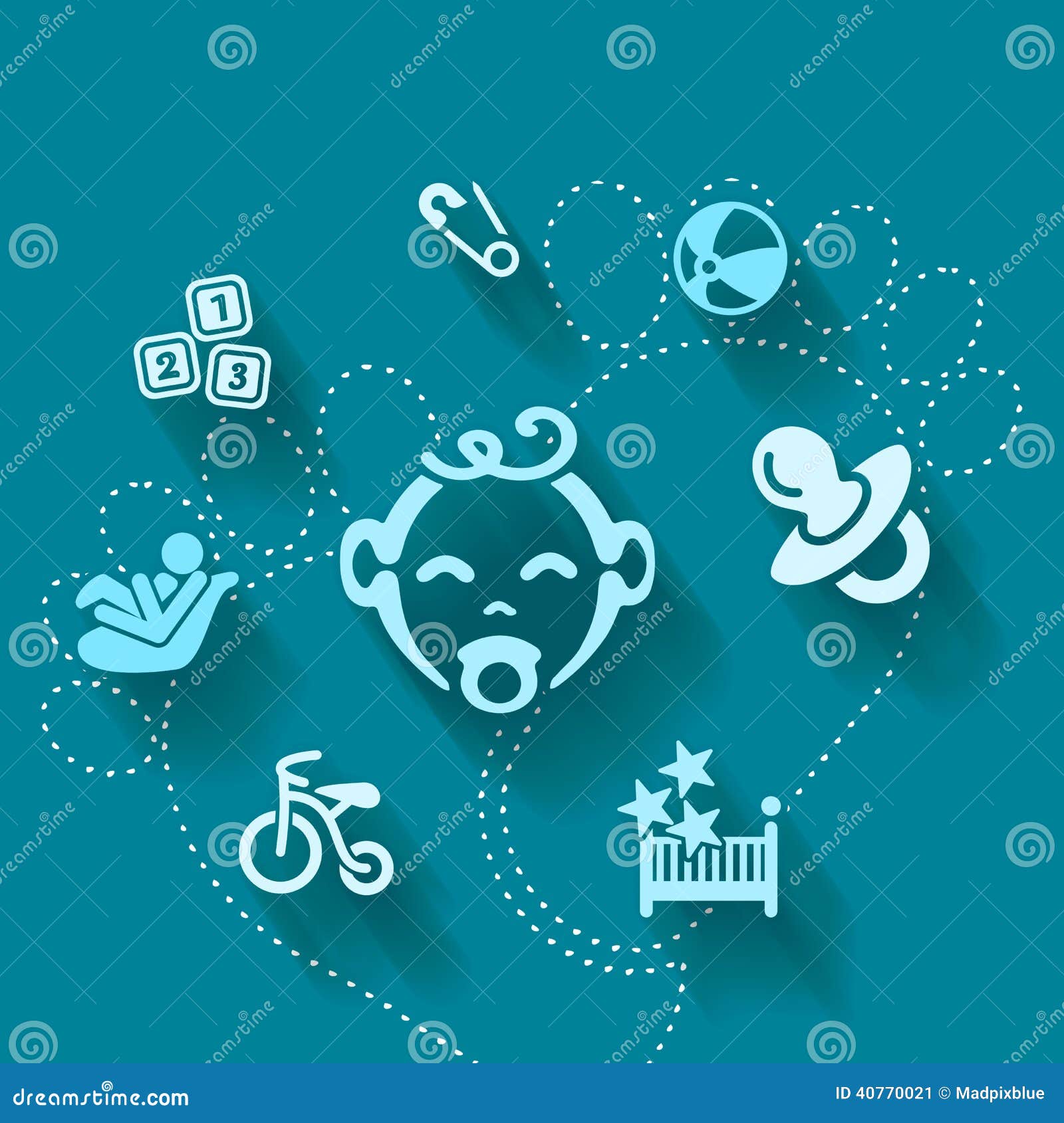 Baby boy stock vector. Illustration of bambino, sign - 40770021