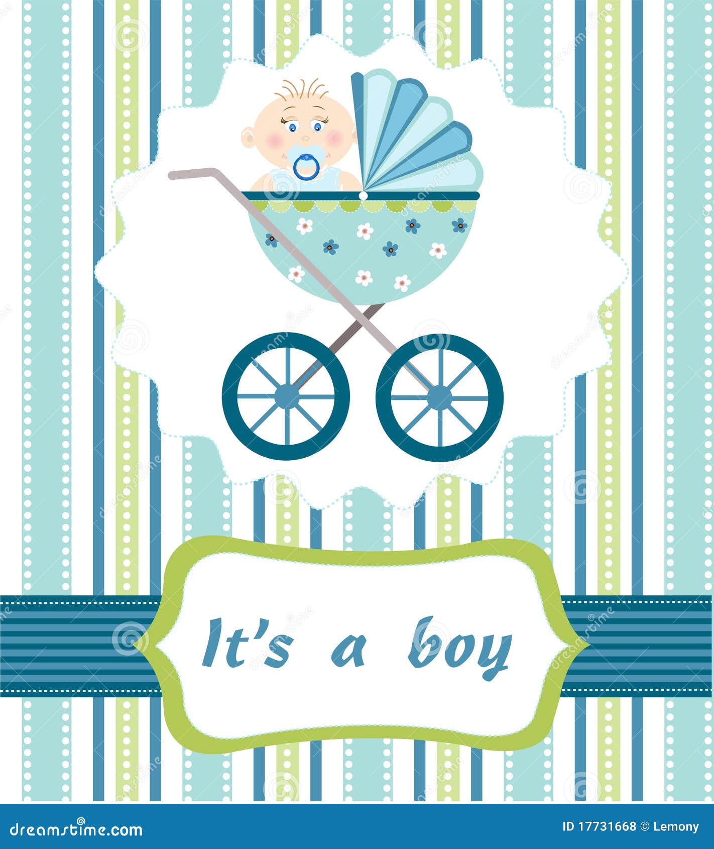 Baby boy arrival stock vector. Illustration of happiness - 17731668