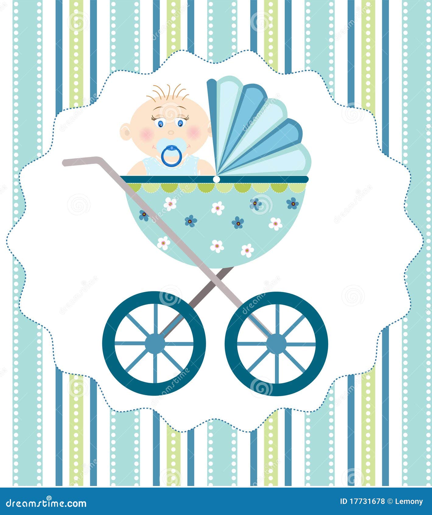 Baby boy arrival stock vector. Illustration of happy - 17731678