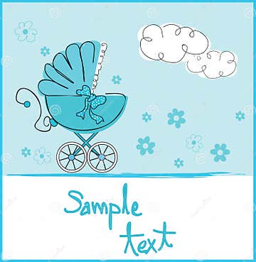 Baby boy arrival stock illustration. Illustration of arrival - 8526007