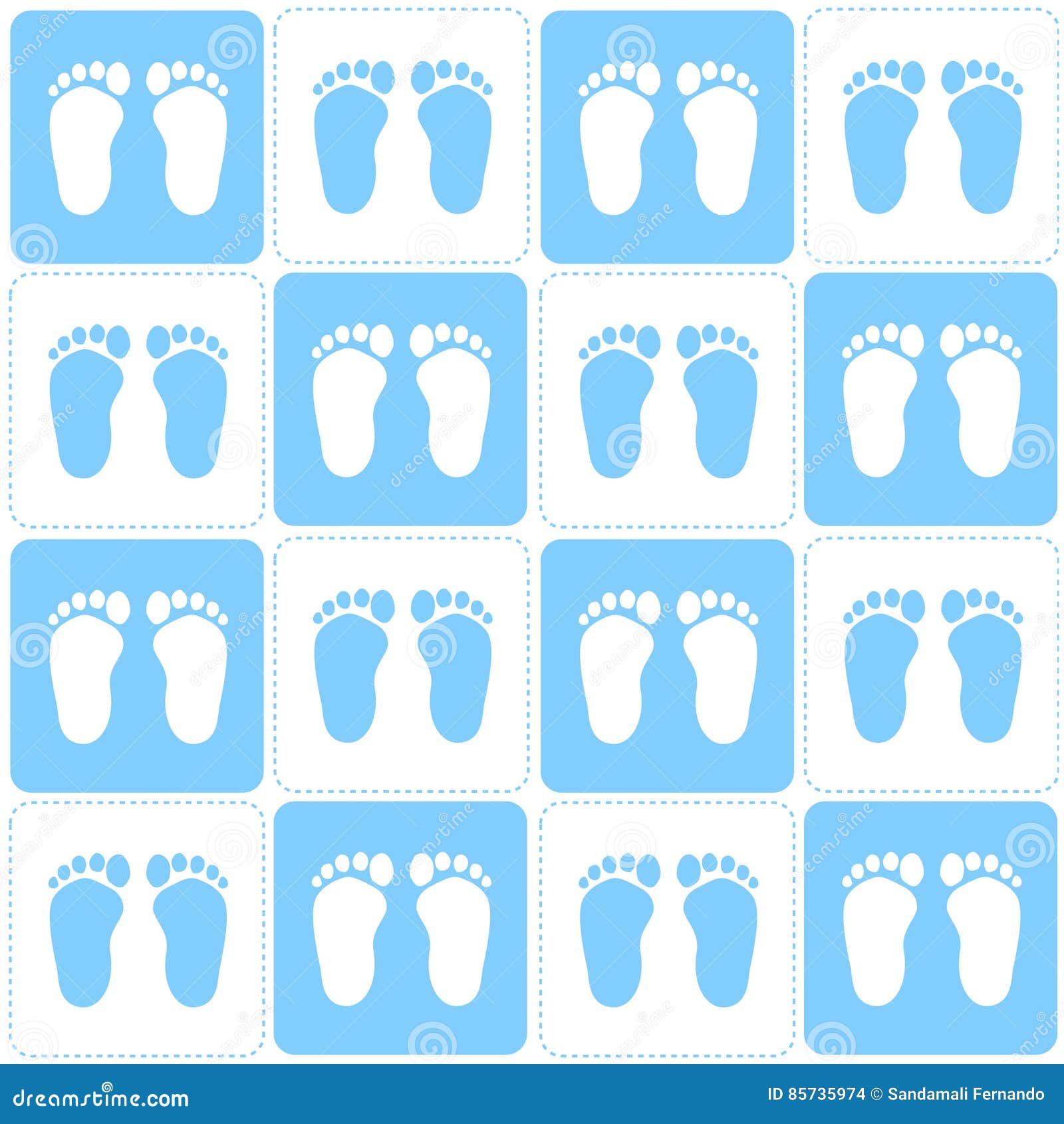 Its A Boy Footprints