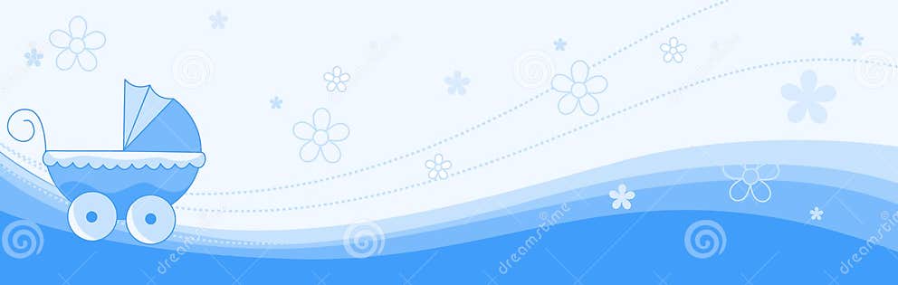 Baby boy banner / header stock vector. Illustration of floral - 10633622