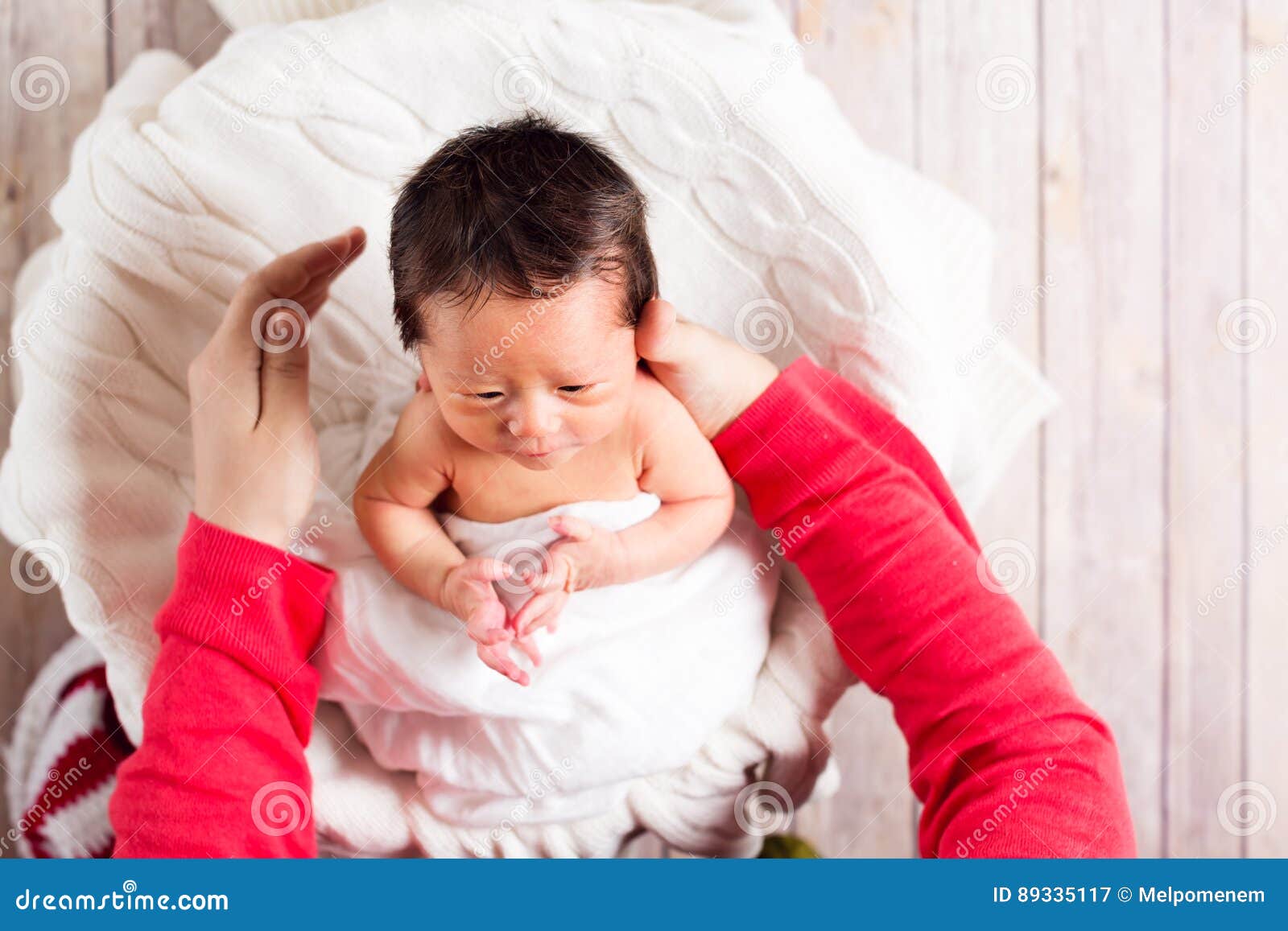 Baby Boy Being Cared for by His Mother Stock Image - Image of love ...