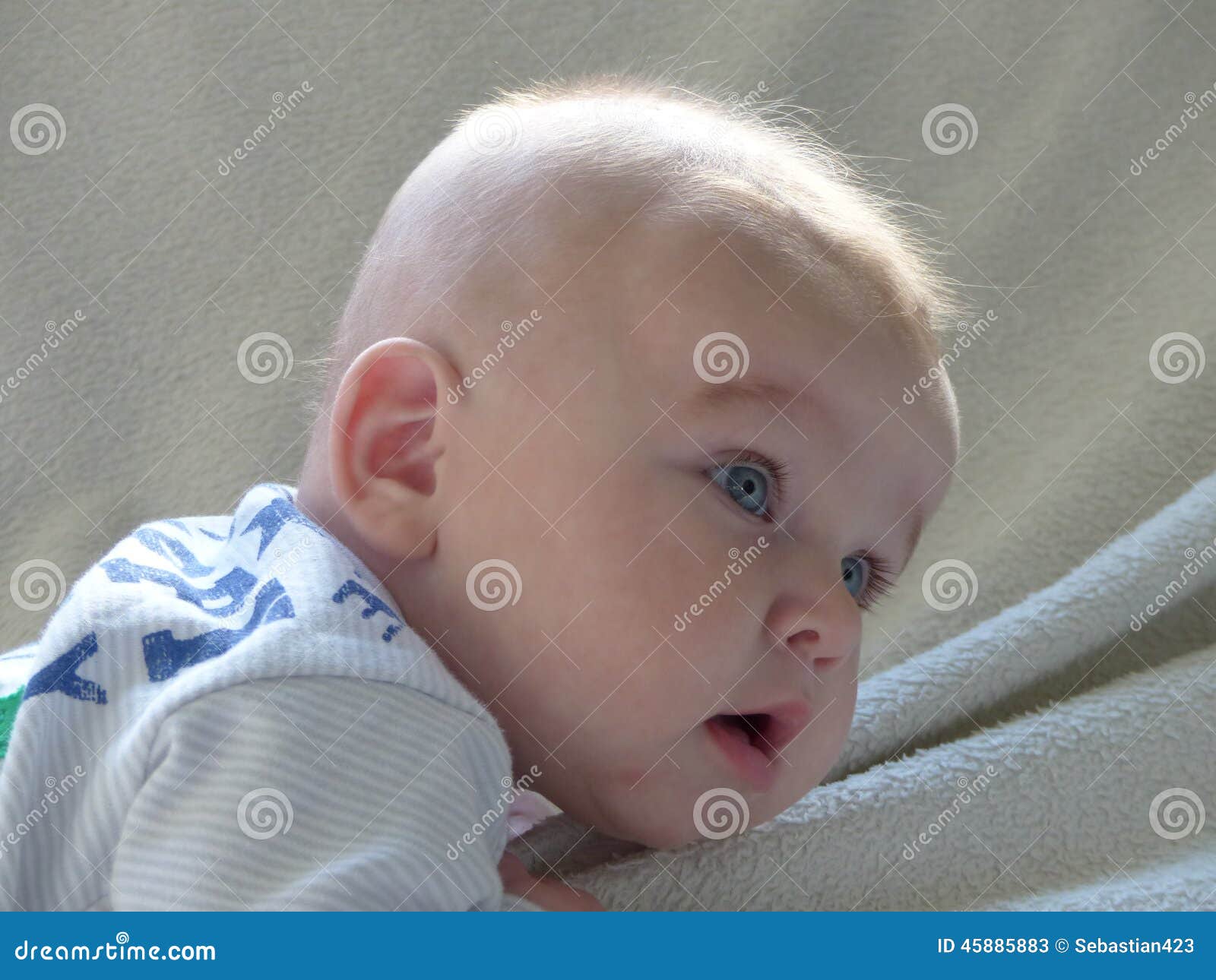 Baby boy stock image. Image of infant, face, peaceful - 45885883